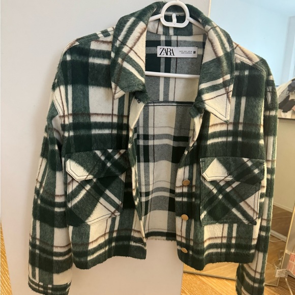Zara | Jackets & Coats | Zara Plaid Shacket | Poshmark